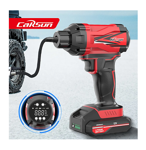 Τρόμπα Αέρος με ψηφιακή ένδειξη και φακό- Air Pump C1811 CARSUN - GadgetPrime εμπόριο ...